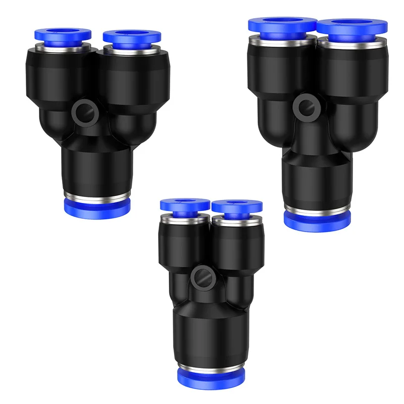 4mm 6mm 8mm 10mm 12mm 14mm PY conector de tubo de montaje neumático ...