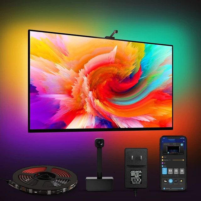 Smart Sync TV Backlight WS2811 LED Strip Light Wifi App Tuya Control TV ...