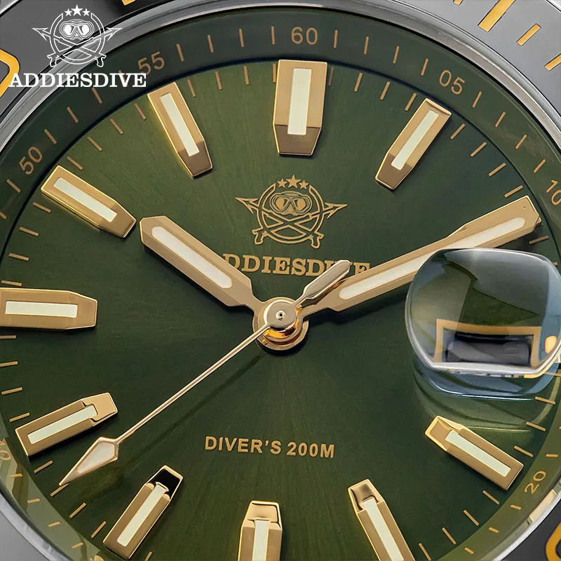 ADDIESDIVE New Men Watch Diving 41mm Top Brand Quartz Wristwatch 200m ...