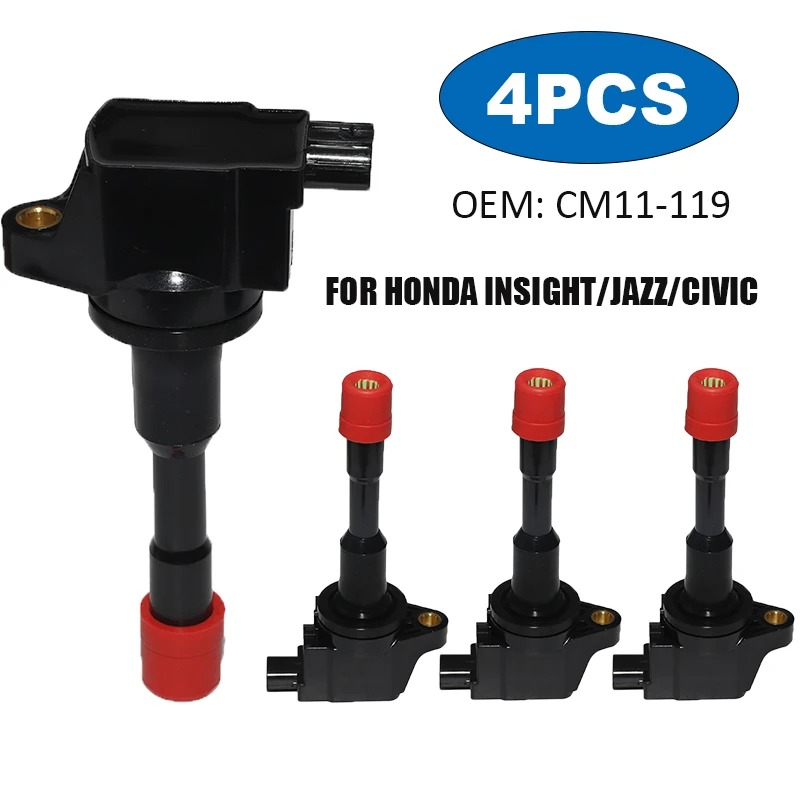 4X-Ignition-Coil-CM11-119-For-Honda-Civic-2012-Jazz-III-2011-Insight ...
