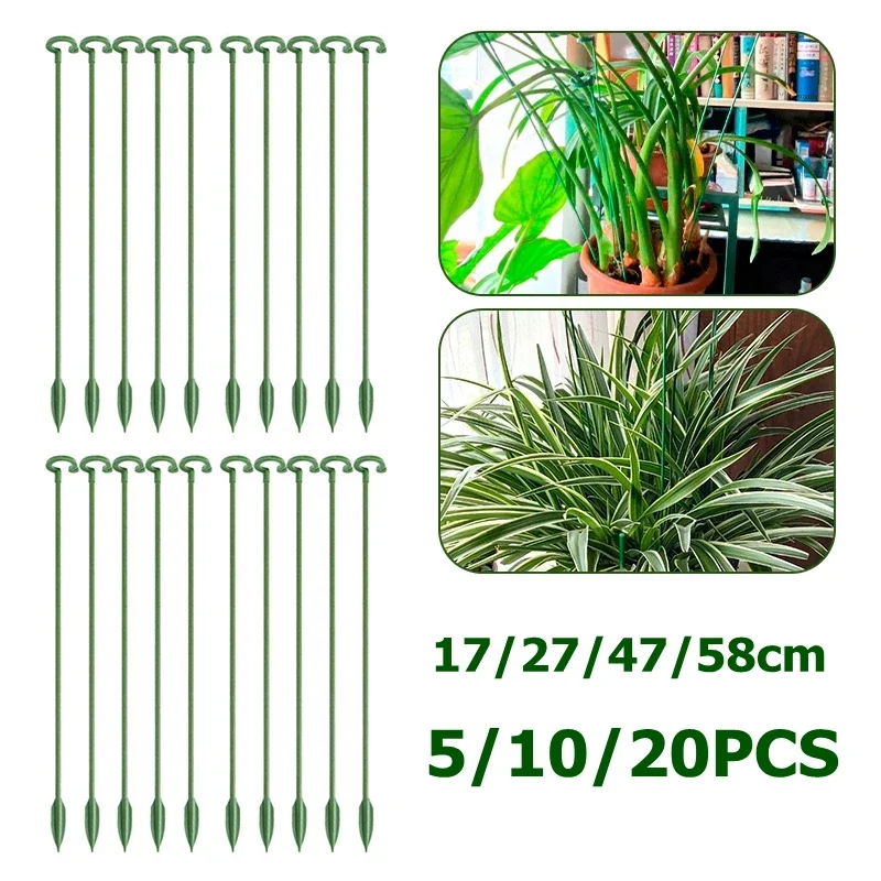 5-10-20pcs-Plastic-Plant-Supports-Flower-Stand-Garden-Plant-Fixing-Rods ...