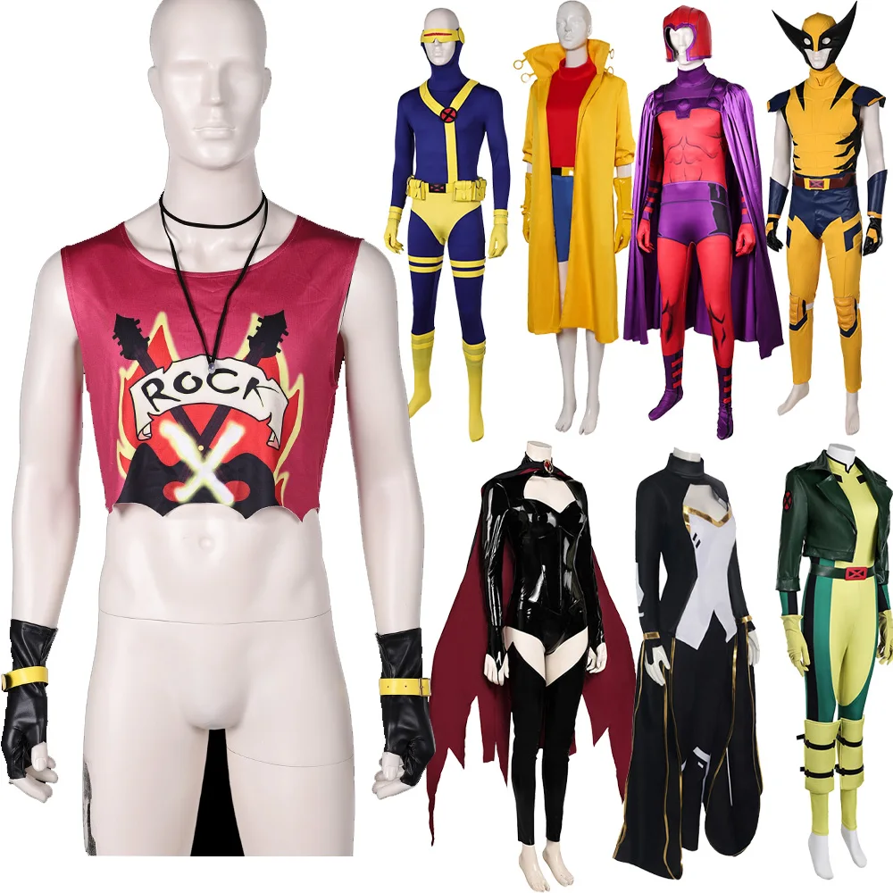 Male-Gambit-Cosplay-Shirt-Magneto-Costume-Scott-Summers-X-97-Cartoon ...