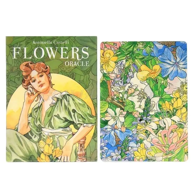 New-Flowers-Oracle-Tarot-Cards-Full-English-Tarot-Deck-Board-Games-For ...