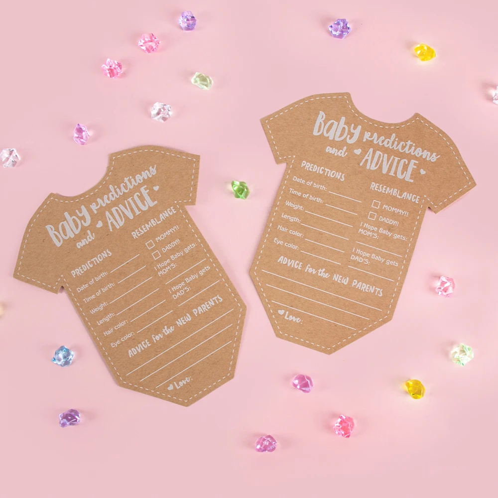 Tarjetas De Predicción Para Baby Shower Tarjetas De Predicción Para