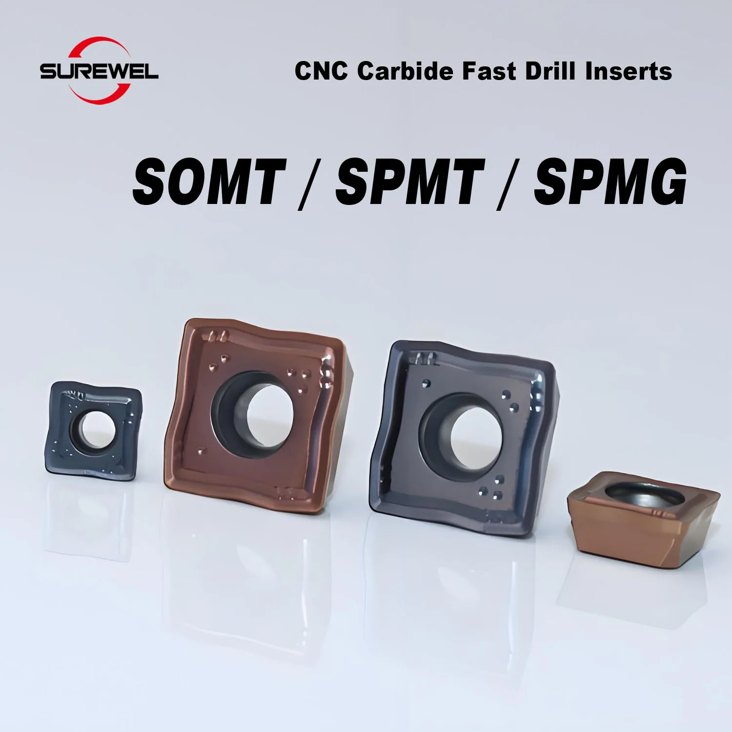 10PCS High Speed Carbide Insert SOMT/SPMT 050204 060204 07T308 090408 ...