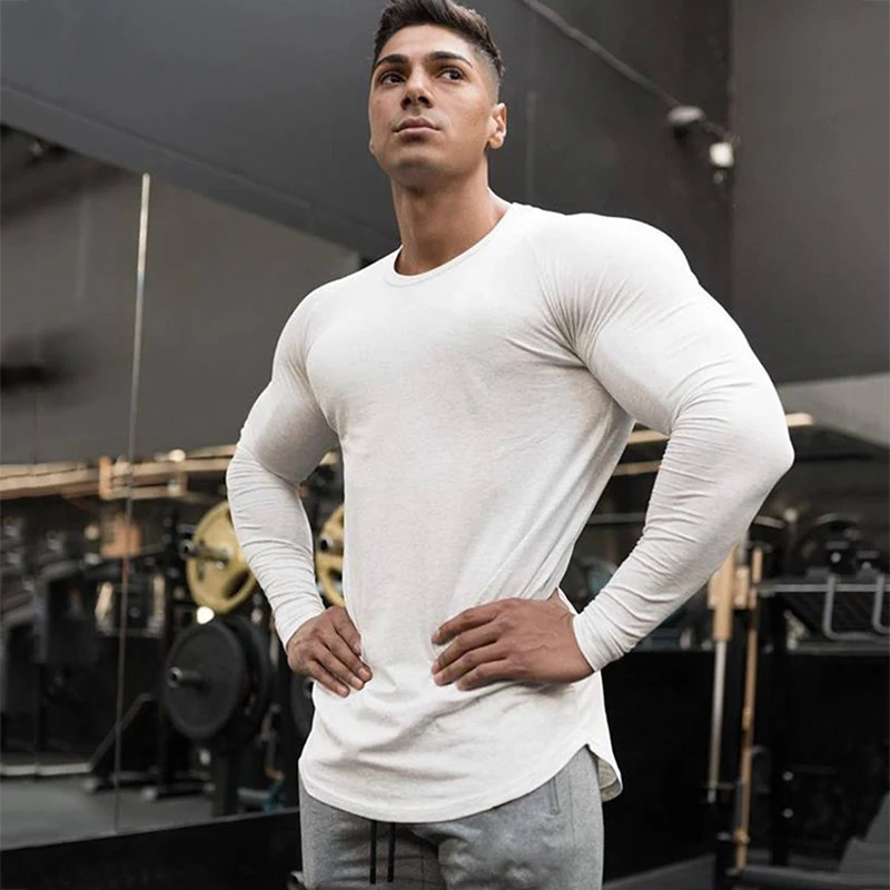 Spring-Autumn-Slim-Fit-Cotton-Fitness-Long-Sleeve-T-Shirt-Men-Sports-T ...
