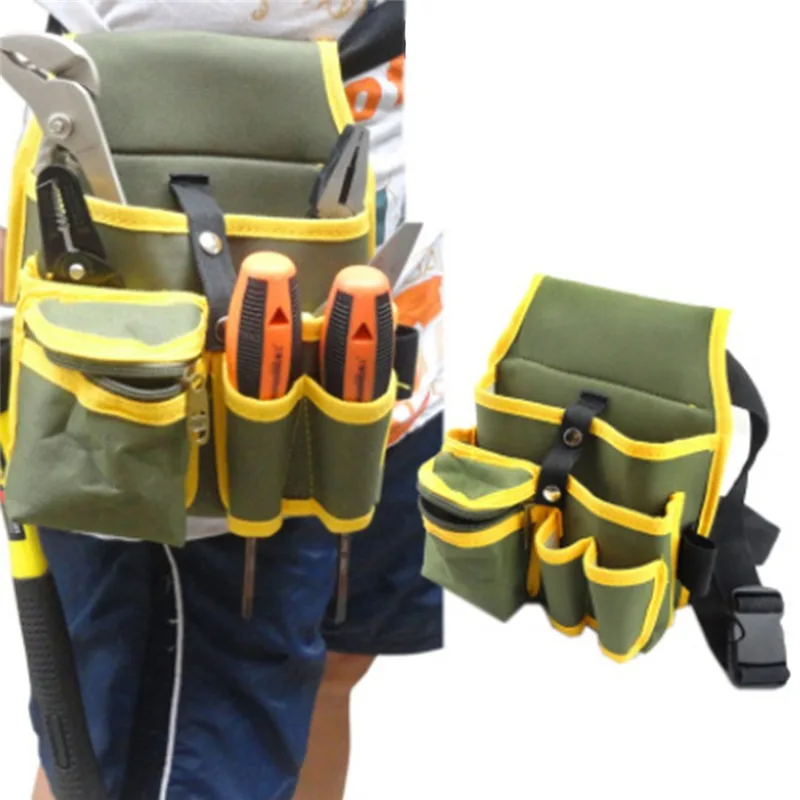 1-Pc-Canvas-Tools-Organizer-Bag-Multi-Pocket-Waist-Pack-Screwdriver ...