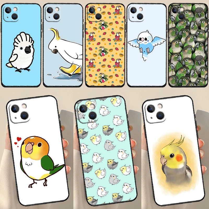 parrot bird Case For iPhone 16 13 12 14 15 Pro Max Mini Plus X XS MAX ...