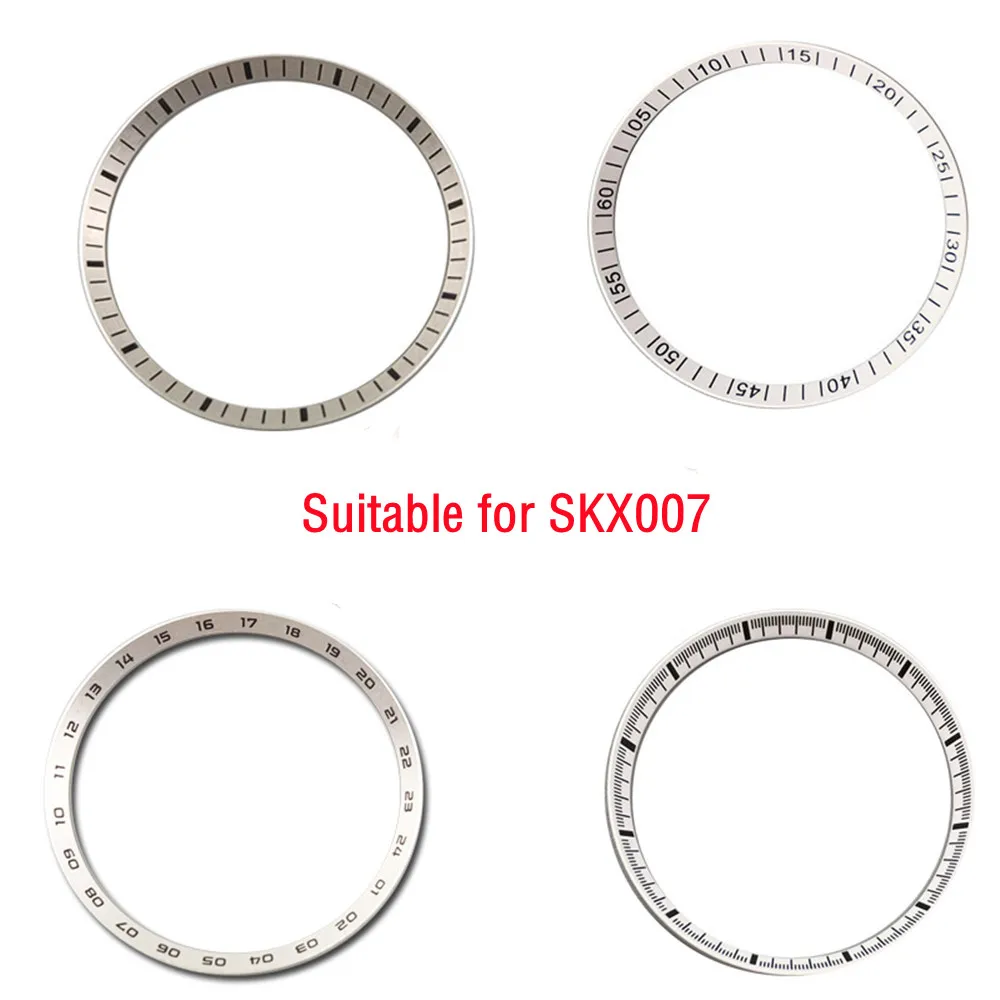 Mod SKX007 30.5mm*27.5mm Silver Scale 24 Hours Index Chapter Ring For ...
