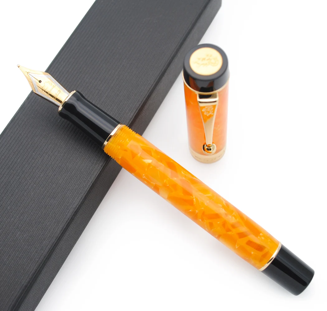 Jinhao-Centennial-100-Fountain-Pen-18KGP-Golden-Plated-M-Nib-0-7mm ...