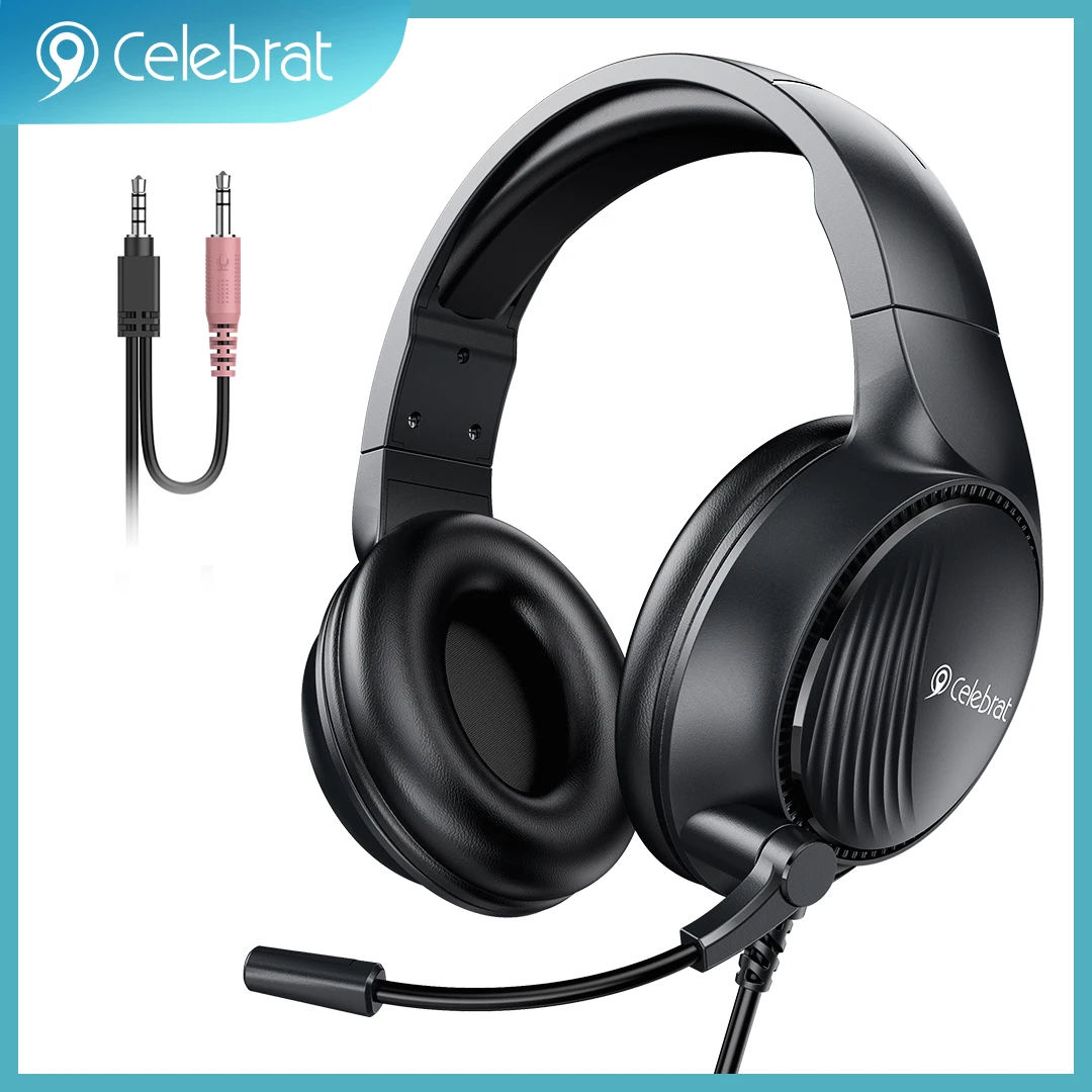 Wired Gaming Headset Gamer 3.5mm Over-Ear Headphones with High Quality ...