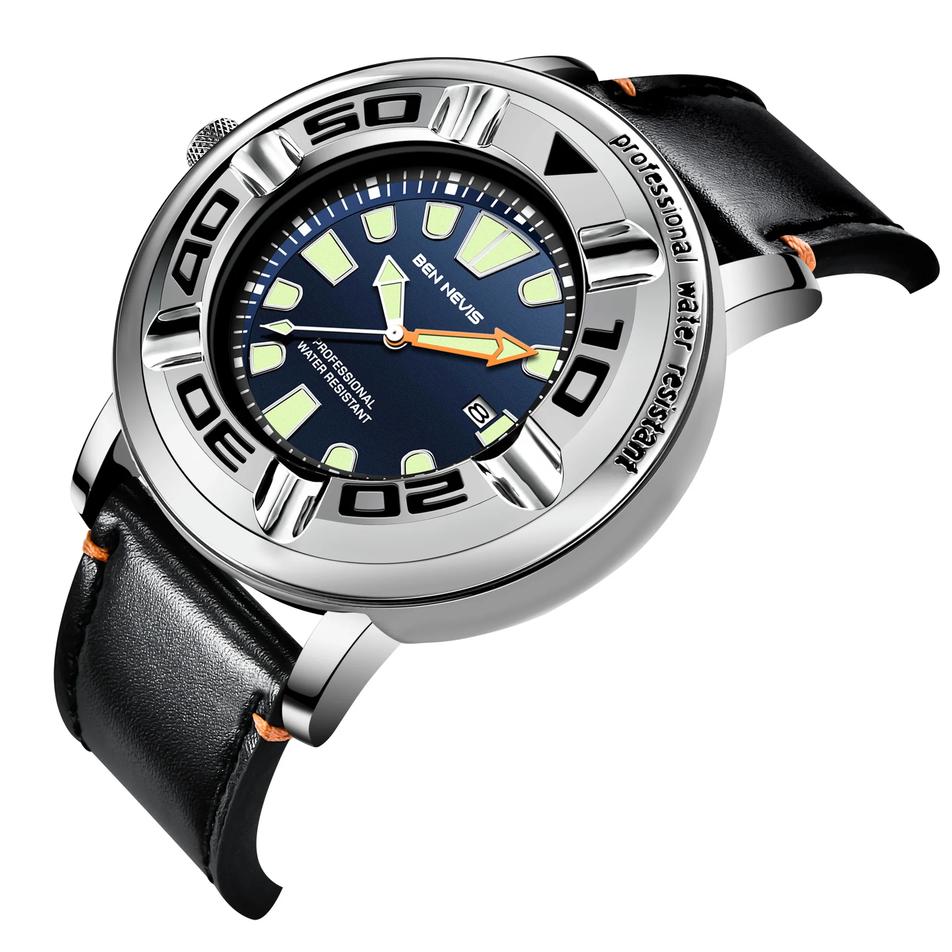 BEN-NEVIS-Watch-for-Men-Casual-Leather-Quartz-Watches-Date-Luminous ...