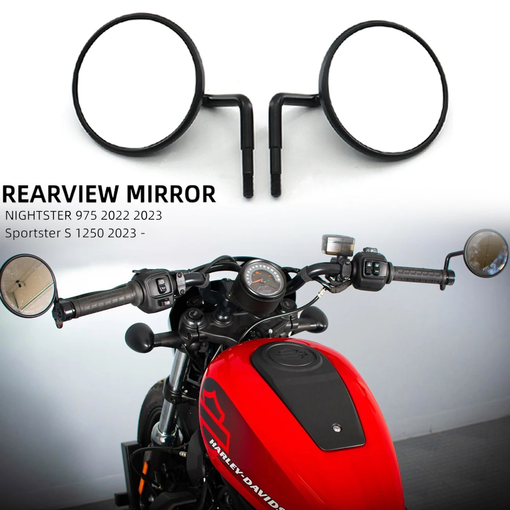 Motorcycle-Rear-View-Mirrors-For-Harley-Sportster-S-1250-Nightster-975 ...