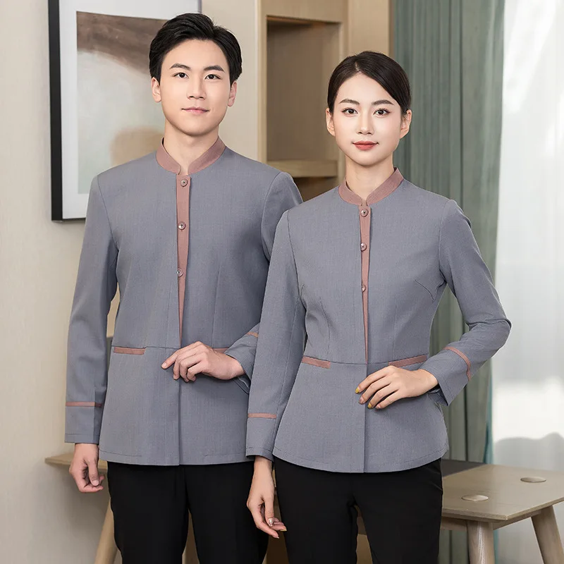 Autumn New Housekeeping Property Cleaning Service Uniform Long Sleeve ...