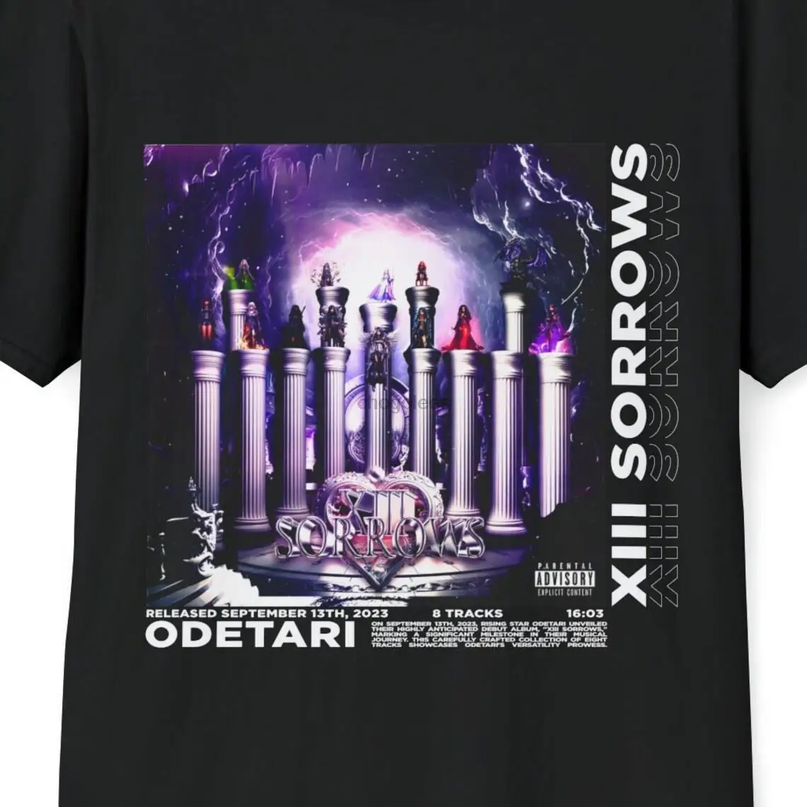 XIII-Sorrows-Album-Cover-Shirt-Odetari-Shirt-Odetari-XIII-Sorrows-T ...