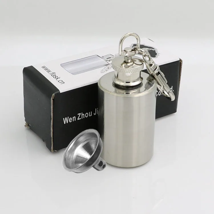 1oz-Stainless-Steel-Portable-Flagon-Mini-Cylindrical-Hip-Flask-Whisky ...