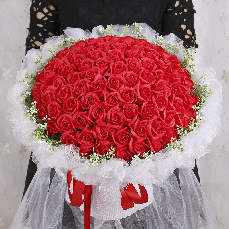 99-roses-bouquet-simulation-soap-flower-for-girlfriend-Valentine-s-day ...