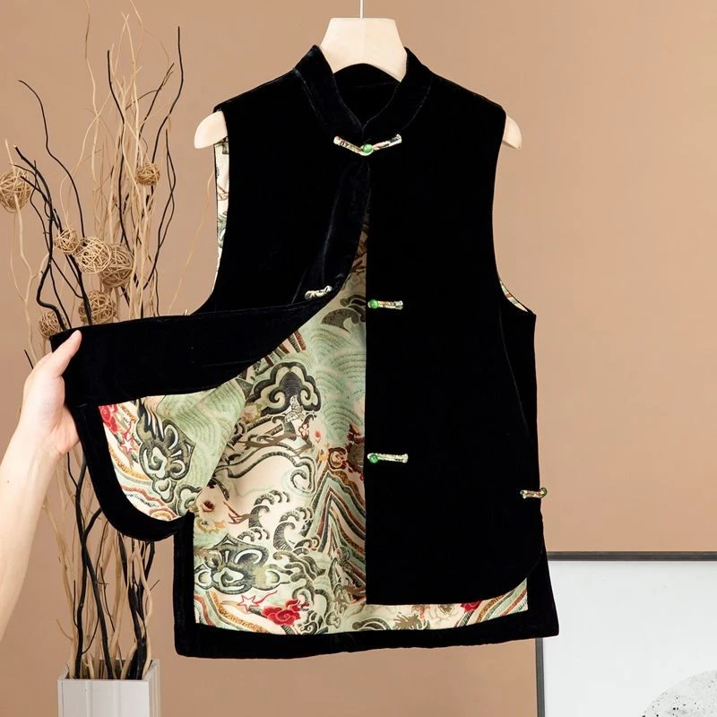 Black Velvet Vests Womens | Vest Female Velvet Spring | Velvet ...