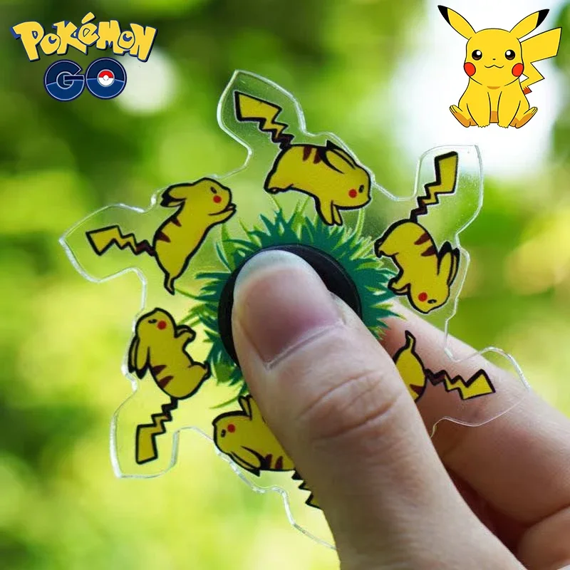 Pokemon-Pikachu-Fidget-Spinner-Children-Anime-Peripheral-Fingertip-Gyro ...