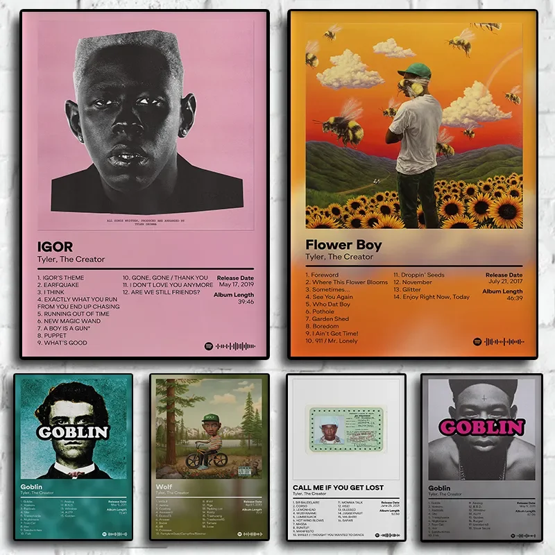 Pop-Rap-Music-Album-Cover-Artist-Tyler-The-Creator-Poster-Rapper-Hip ...