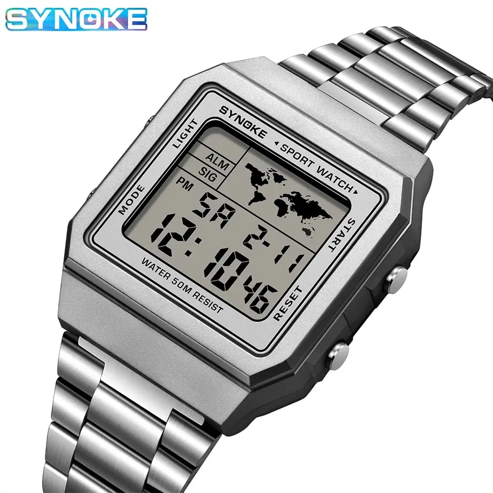 SYNOKE-Top-Brand-Luxury-Stainless-Steel-Chrono-Sport-Watches-Men-Back ...