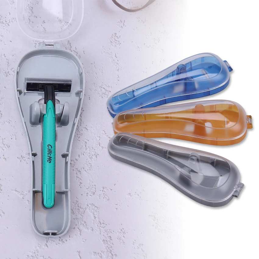 1PC-Portable-Men-s-Razor-Blades-Holder-Box-Portable-Blue-Travel-Shaver ...