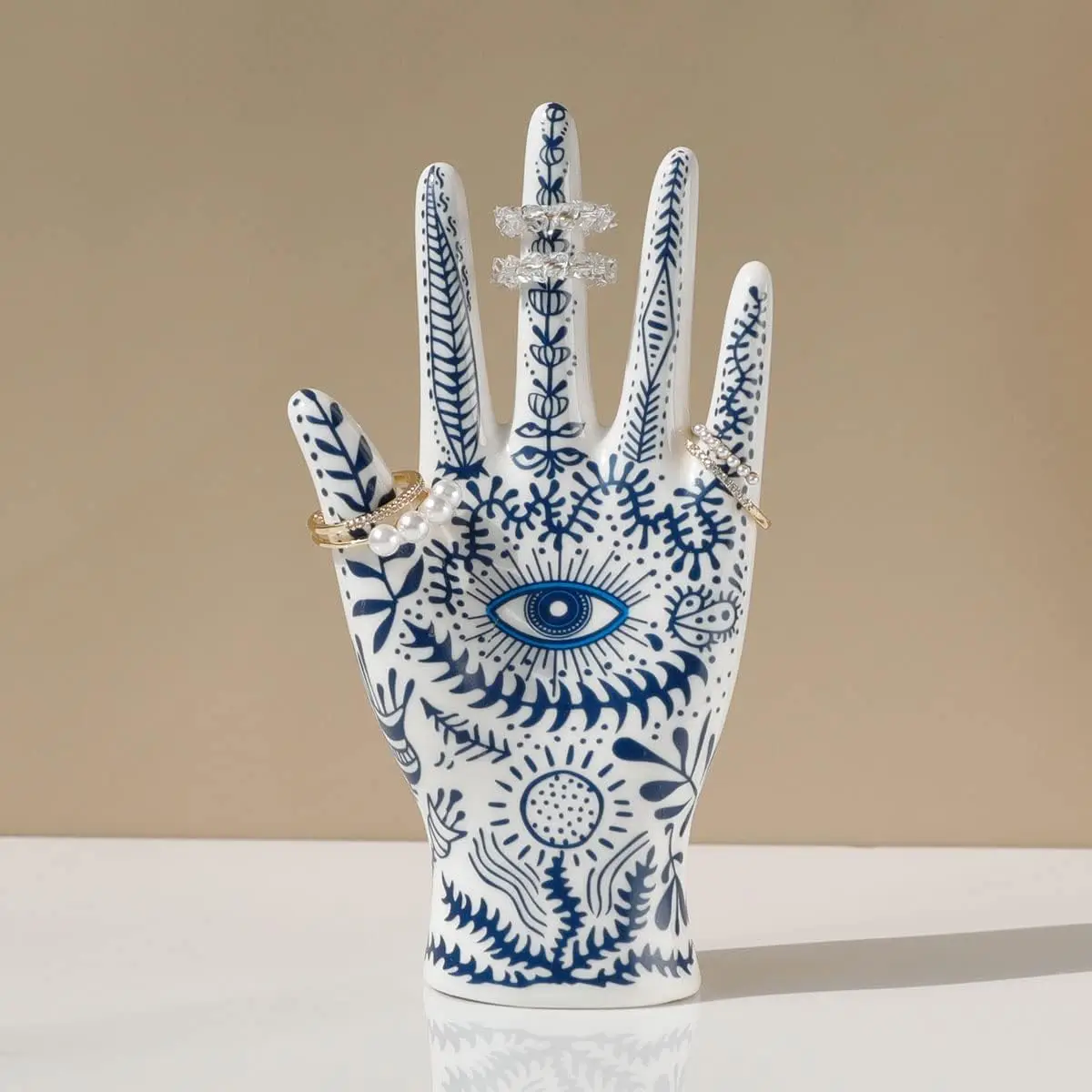 Eye-of-Fatima-Jewelry-Display-Holder-Ceramic-Mannequin-Hand-Stand ...