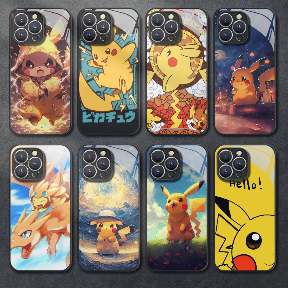 Pok-mon-Pikachu-Tempered-Glass-Phone-Case-Mini-Bumper-Cover-iPhone-11 ...