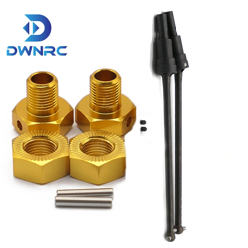 2PCS Steel Front and Rear Drive Shafts and 2 PCS 17MM Aluminium ...