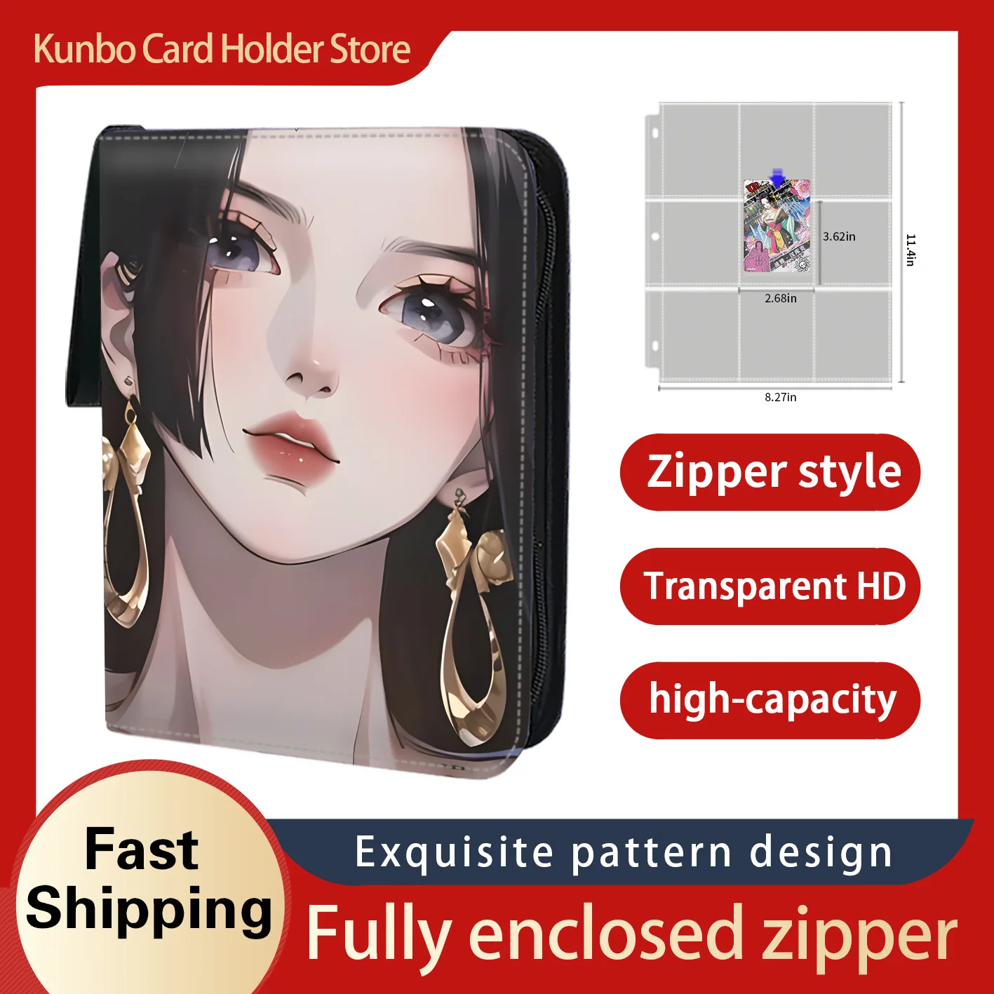 ONE-PIECE-Card-Binder-9-Pocket-Trading-Card-Holder-Anime-Card-Binder ...