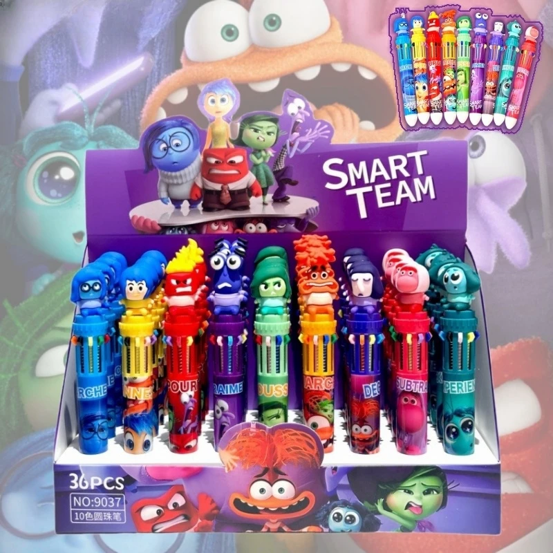 9-36pcs-Disney-Cartoon-Inside-Out-Doll-10-Colors-Ballpoint-Pen-Cute-Gel ...