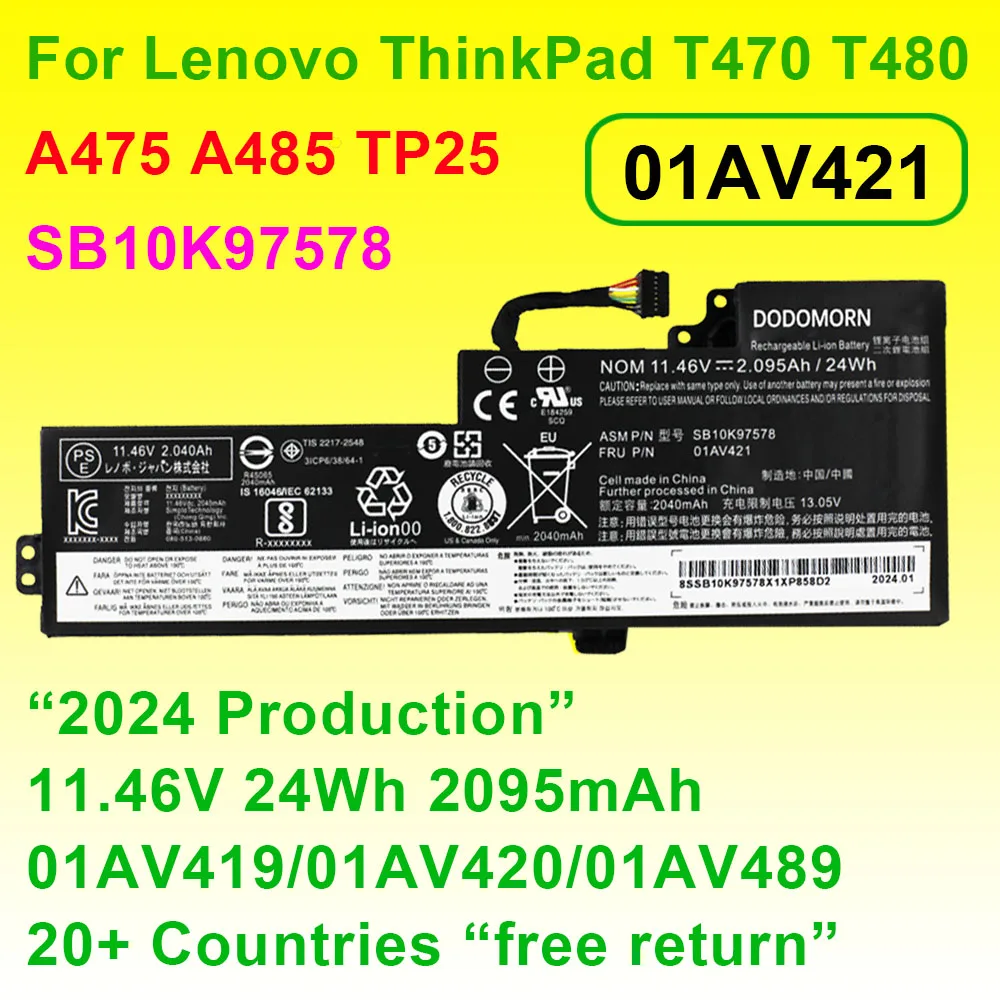 01AV421-bater-a-para-port-til-Lenovo-ThinkPad-T470-T480-A475-A485-TP25 ...