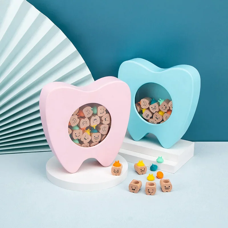Wooden-Baby-Deciduous-Tooth-Box-Solid-Wood-Tooth-Storage-Oral-Souvenir ...