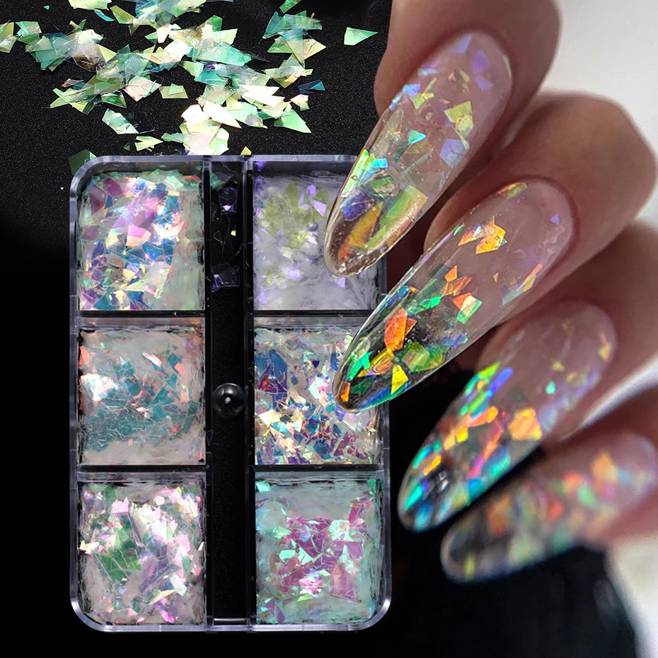 6-Grids-AB-Iridescent-Nail-Glitter-Flakes-Irregular-Aurora-Sparkle ...