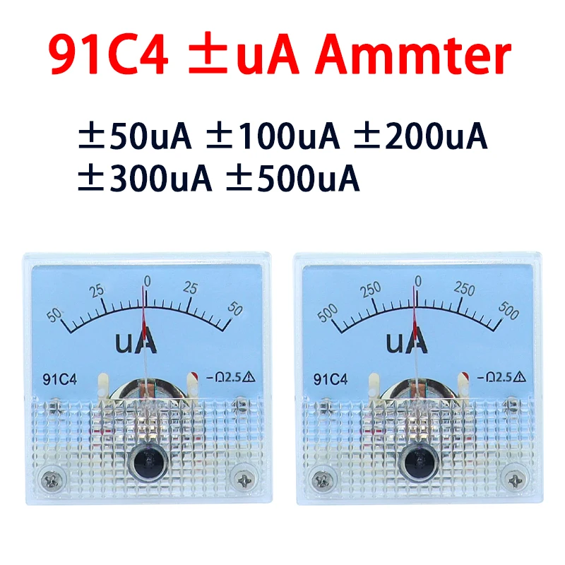 91C4-UA DC Pointer type Ammeter 50A -0 - 50A 100A -0 - 100A 200A -0 ...
