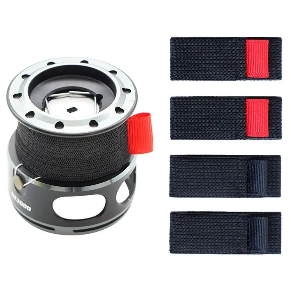 4pcs-Set-Fishing-Spool-Belt-Fishing-Reel-Elastic-Spinning-Wheel ...
