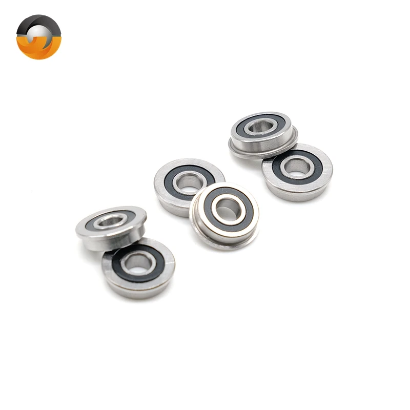 10Pcs-F695-2RS-Bearing-5x13x4-mm-ABEC-7-Flanged-Miniature-F695-RS-Ball ...