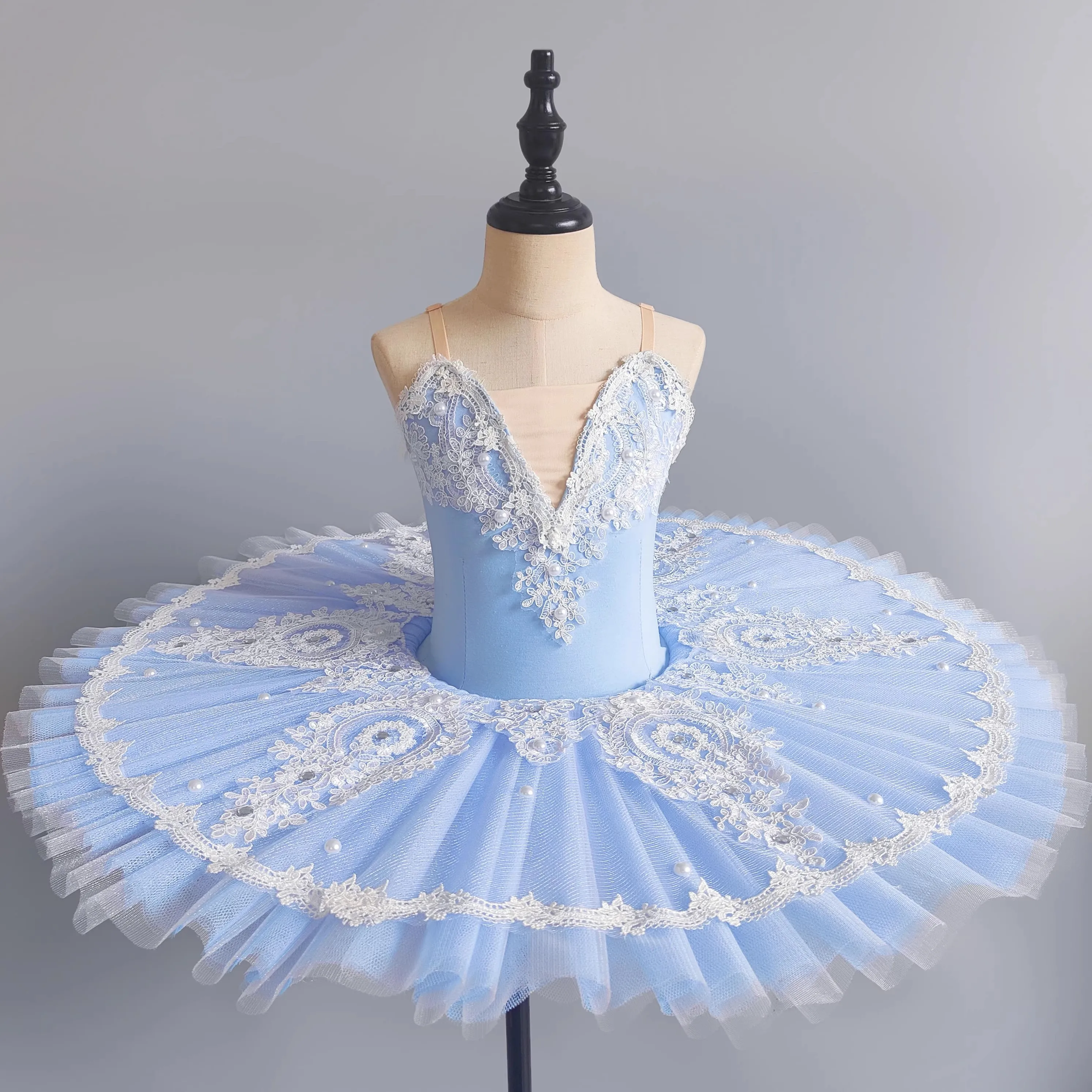 Tutu-de-ballet-professionnel-pour-filles-bleu-rose-plateau-de-cr-pes ...