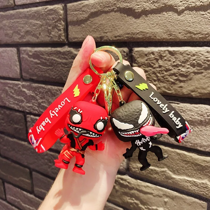 Marvel-Venom-Keychains-Decoration-Anime-Action-Figures-Cute-Toy-Q ...
