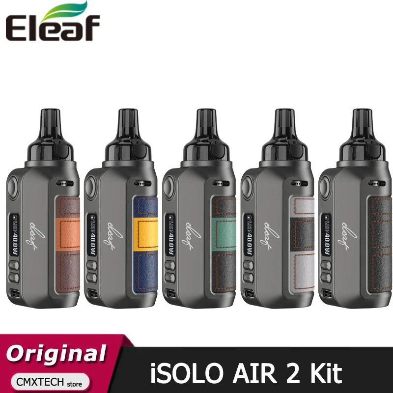 Original Eleaf Isolo Air 2 Kit 1500mah Battery 40w Box Mod Vape And 2ml ...