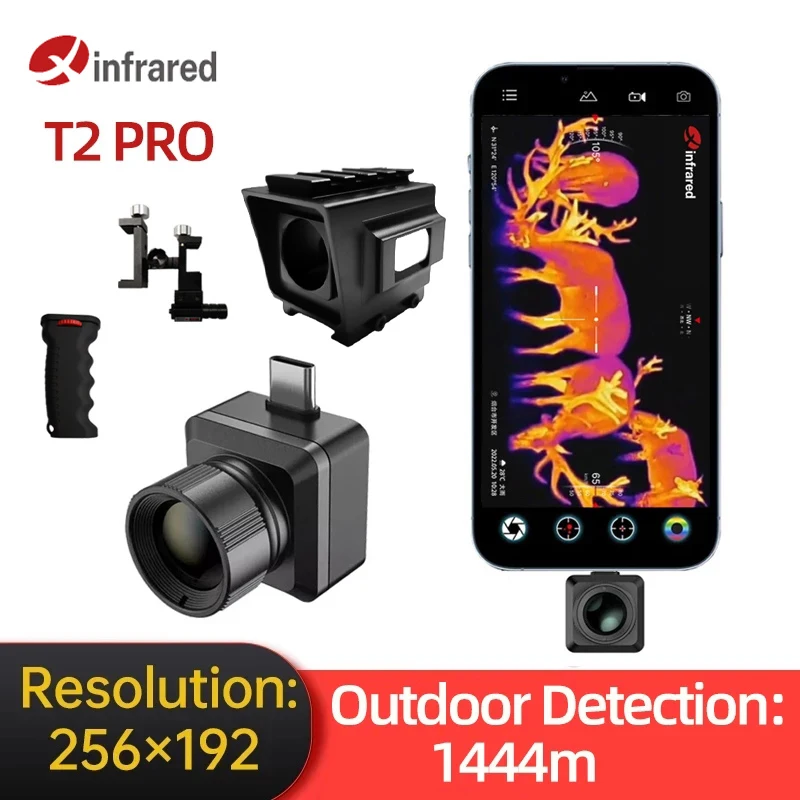 Infiray imagem térmica t2pro detector de caça ao ar livre monocular ...