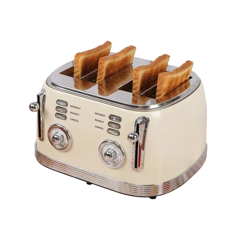 Retro-Four-Pieces-Toaster-Multi-Functional-Household-Breakfast-Machine ...