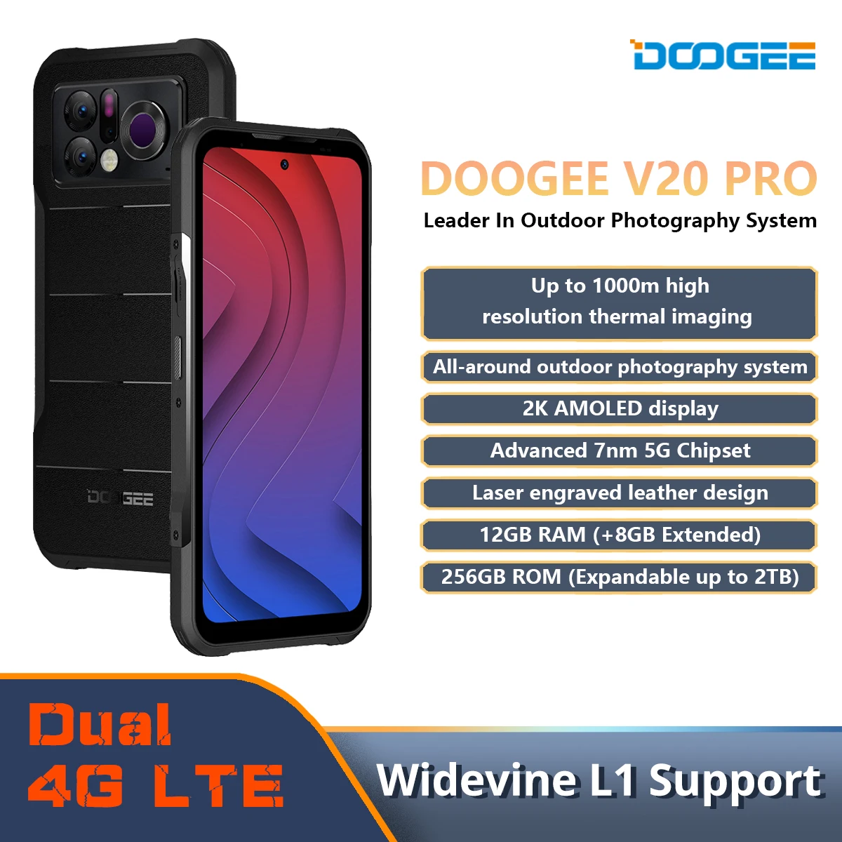 Doogee V20 Pro - Full phone specifications