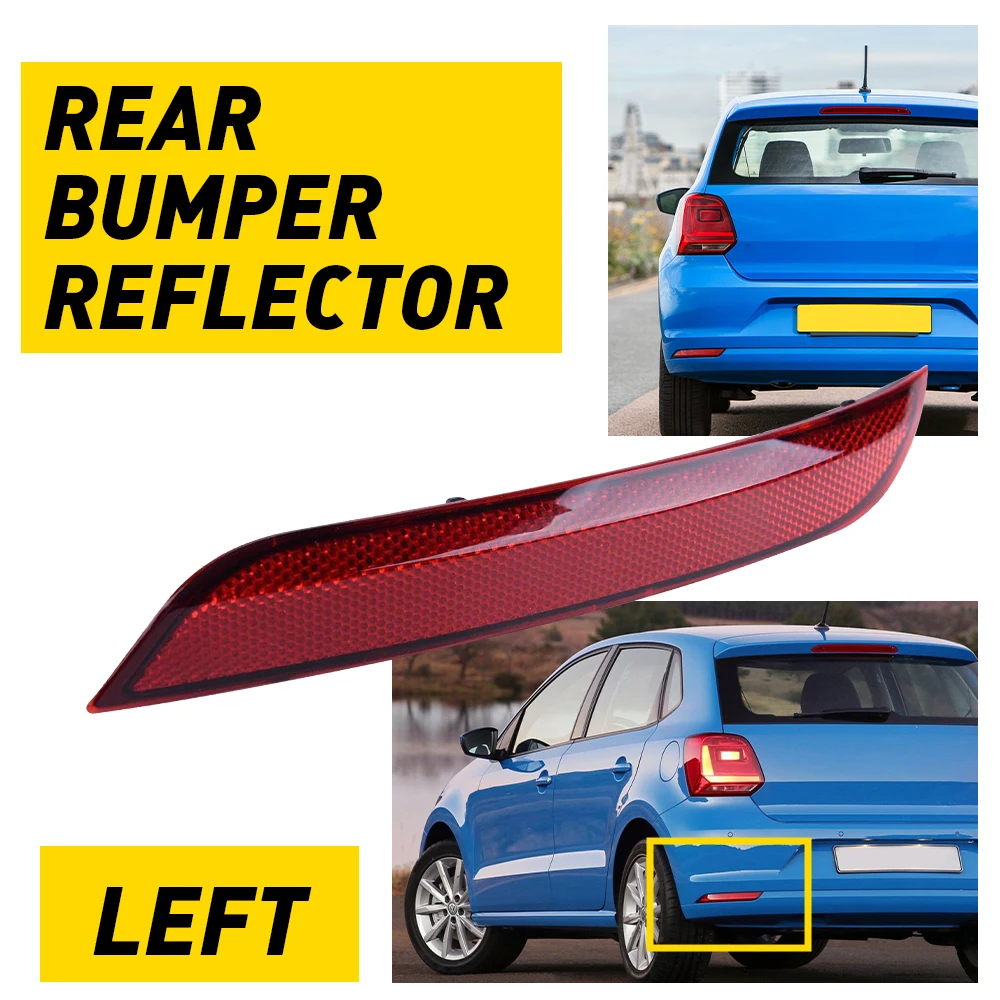 For-VW-Polo-Hatchback-2014-2015-2016-2017-Right-Left-Rear-Bumper ...
