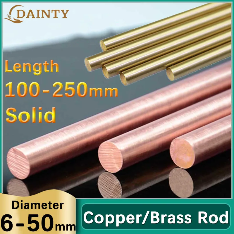 Brass-Round-Bar-Pure-Red-Copper-Rod-Diameter-6-50mm-Length-100-250mm ...