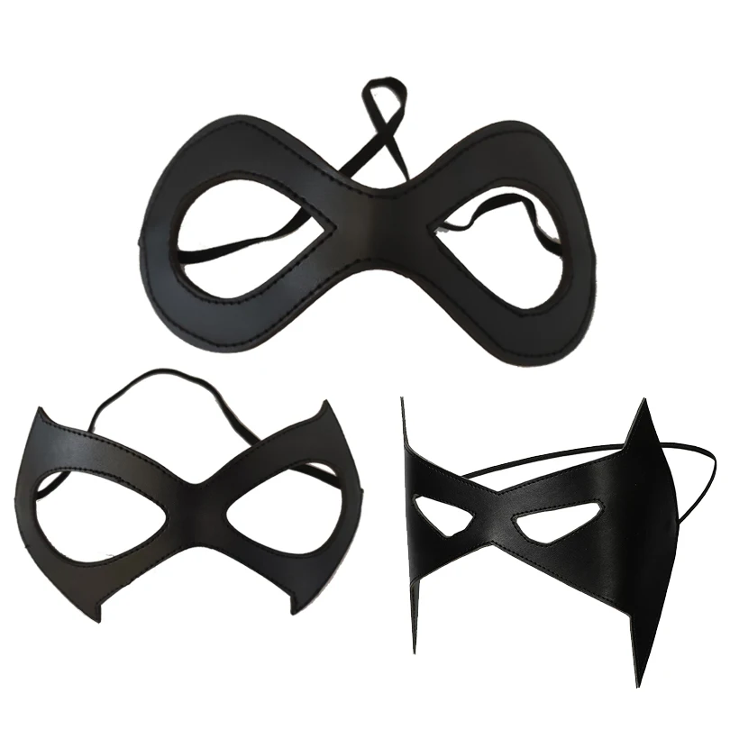 Black Superhero Eye Mask