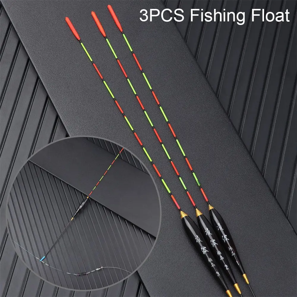 3pcs-Fishing-Float-Wood-Fluorescent-High-Sensitivity-Bobber-Luminous ...