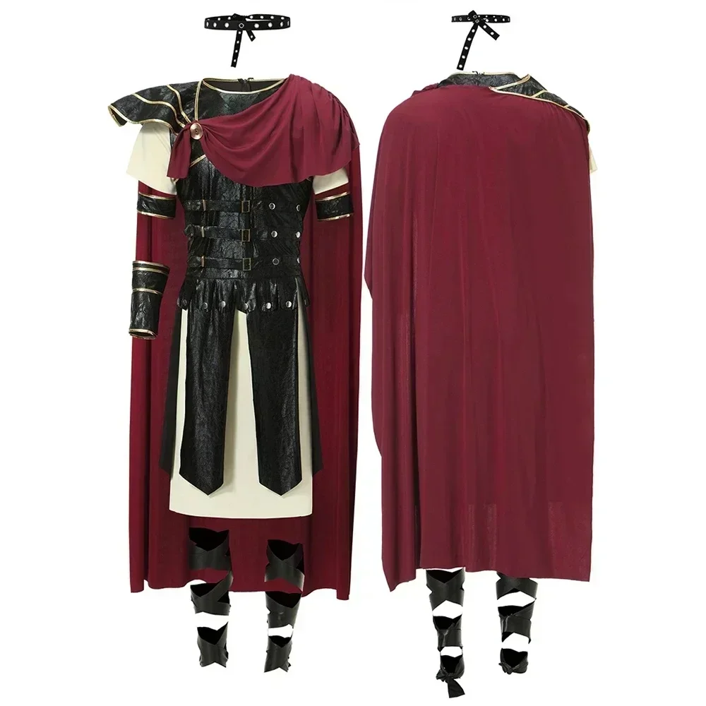Halloween Medieval Roman Royal Knight Warrior Cloak Spartan Gladiator ...
