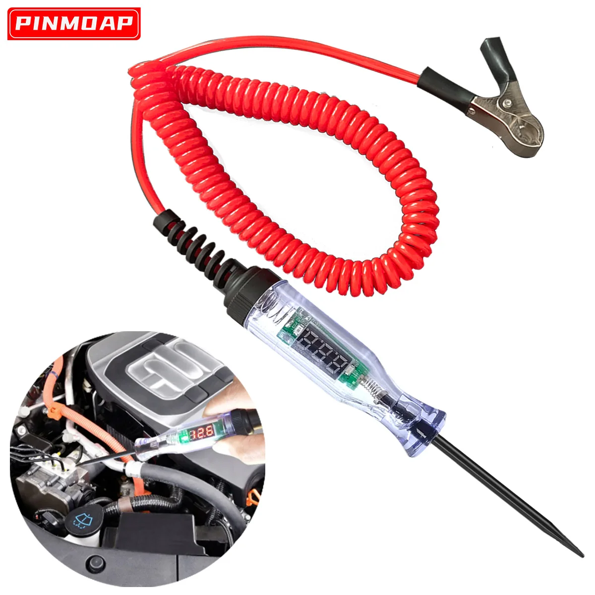 Voltage-Circuit-Tester-for-Car-Truck-Digital-Led-Long-Probe-Pen-Bulb ...