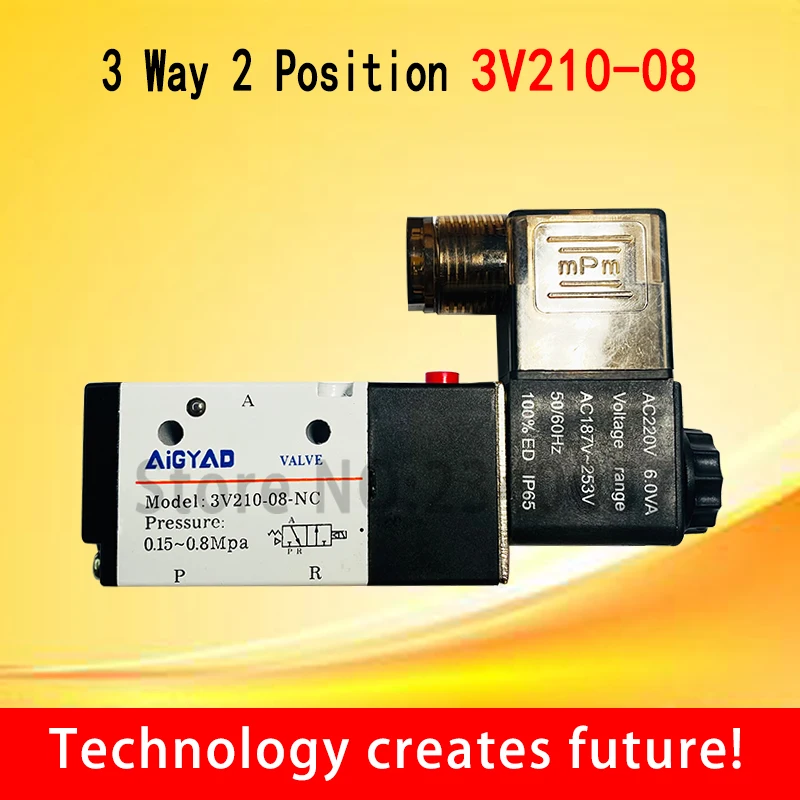 High-quality-3V210-08-2-Position-3-Way-1-4-PT-Air-Pneumatic-Solenoid ...